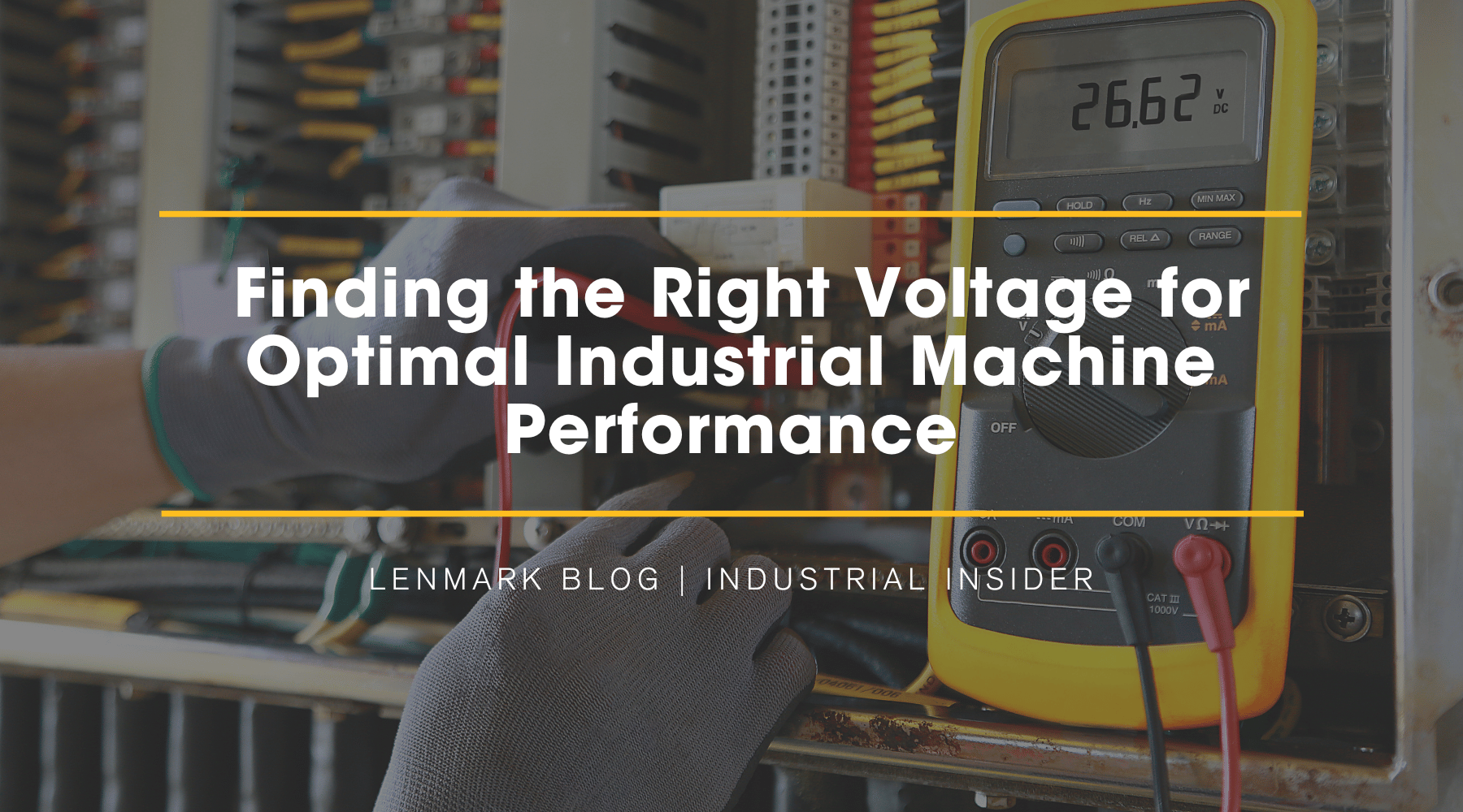 Finding the Right Voltage for Optimal Industrial Machine Performance