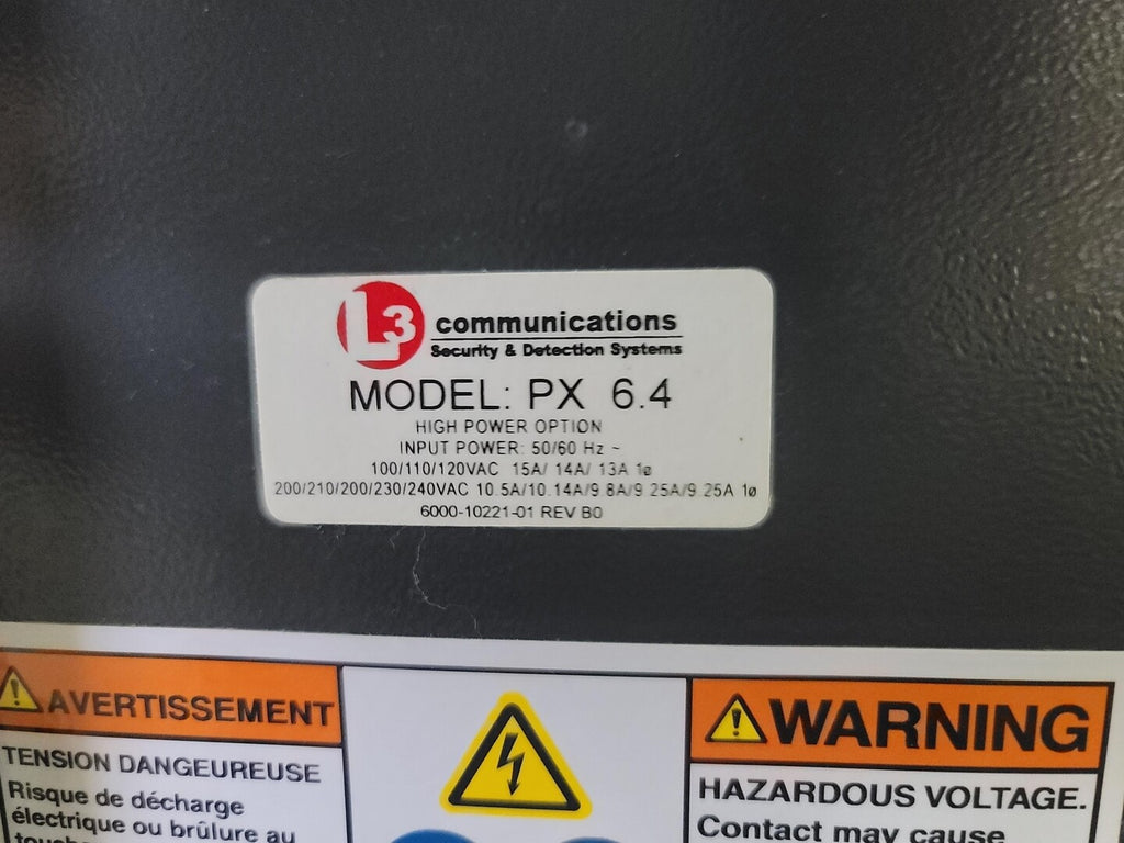 L3 COMMUNICATIONS PX 6.4 Checkpoint X-Ray System