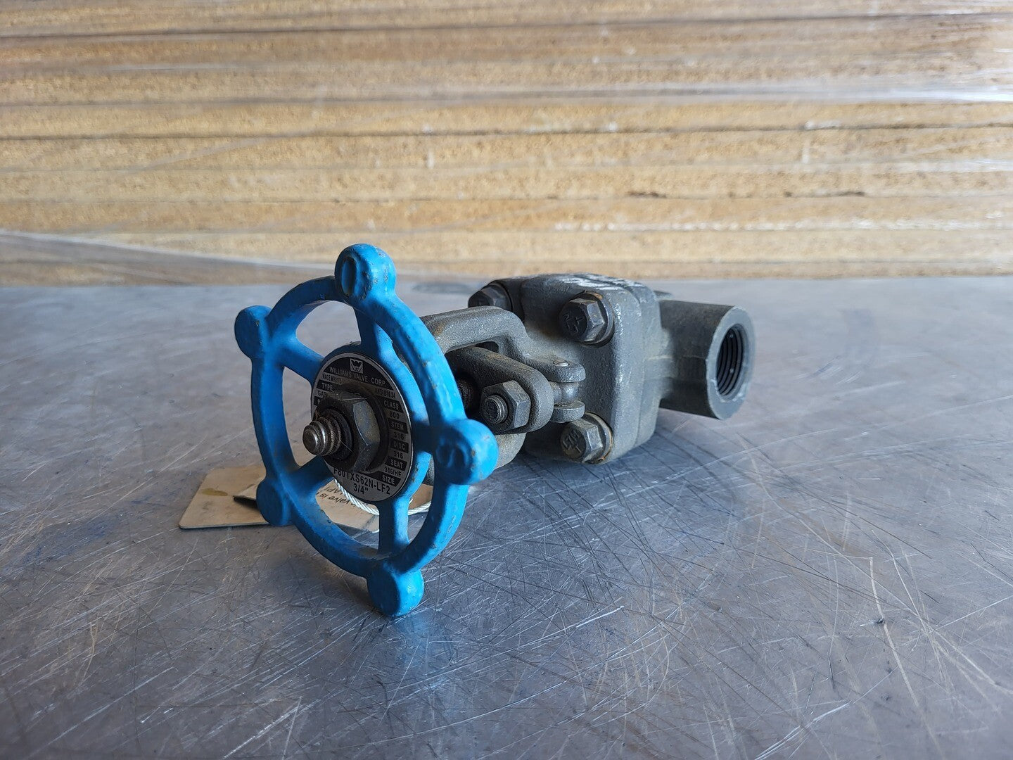 WILLIAMS VALVE CORP. 3/4" Class 800 Gate Valve B16.34