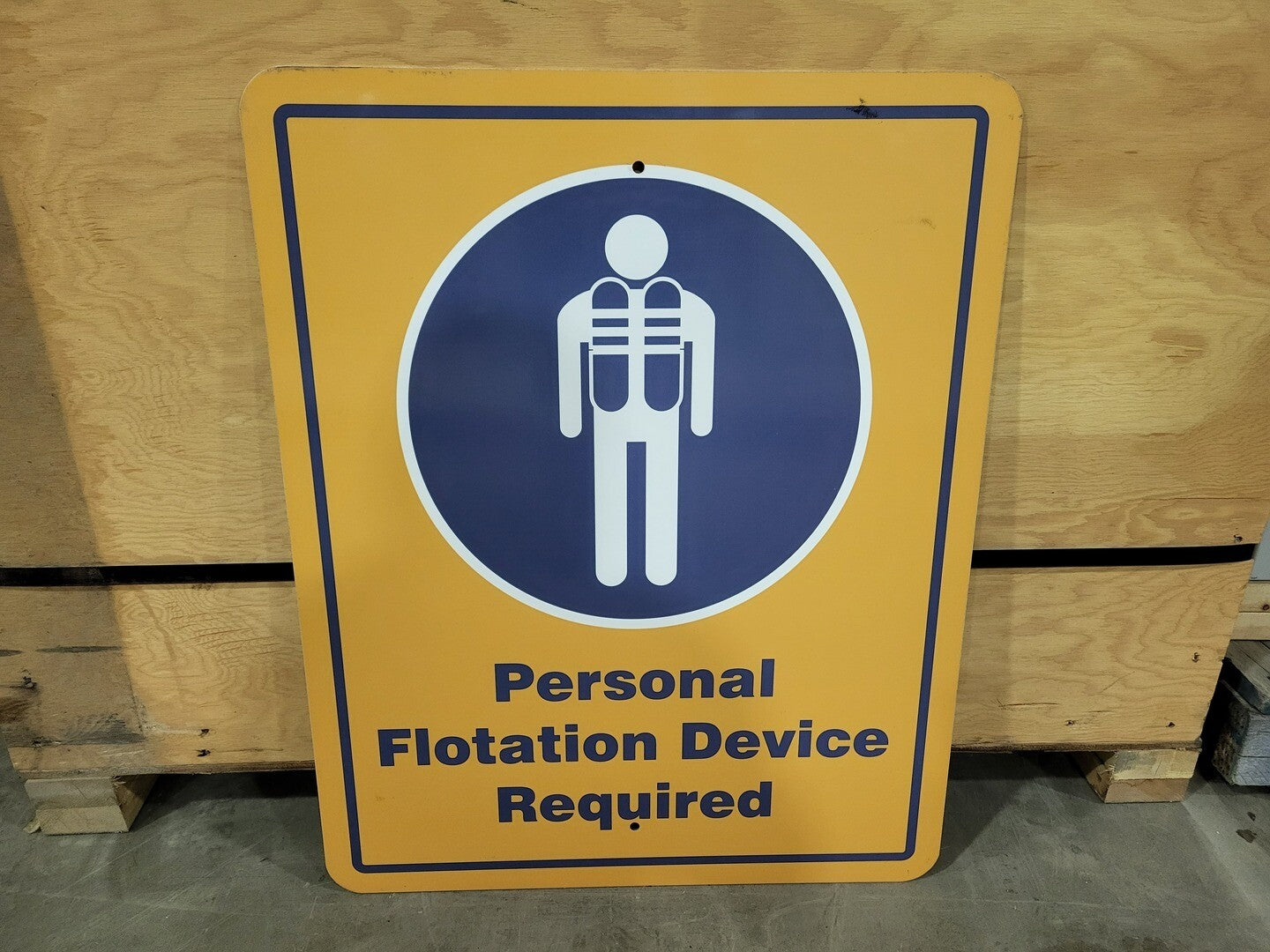 24" x 30" Personal Flotation Device Required Sign