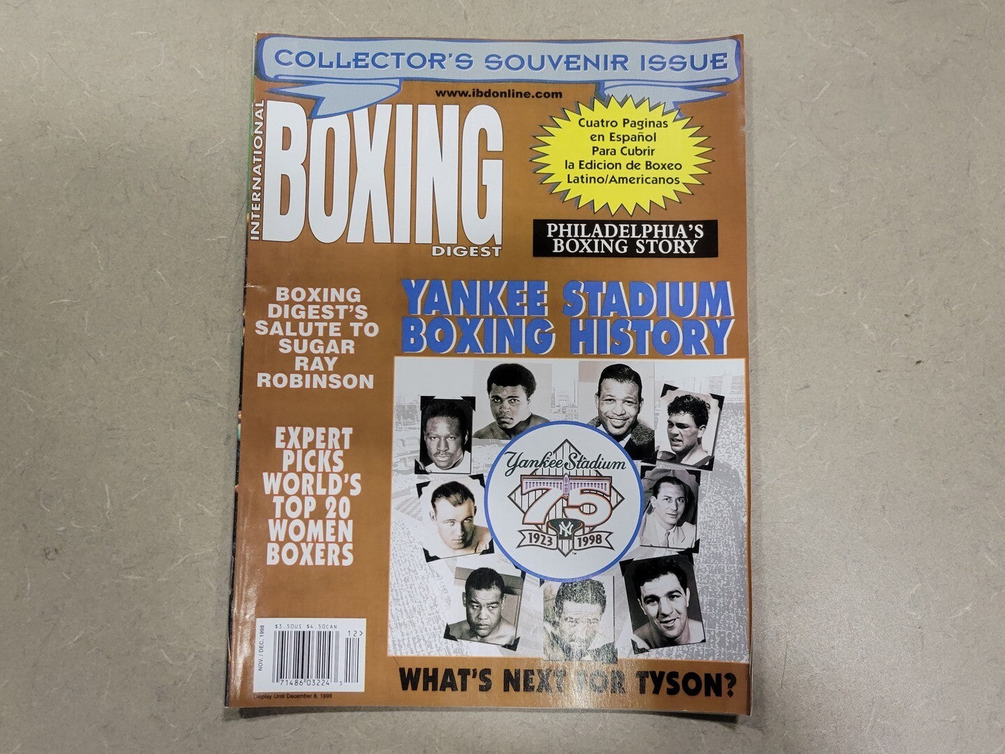 BOXING DIGEST November/ December 1998 Magazine Yankee Stadium Boxing ...