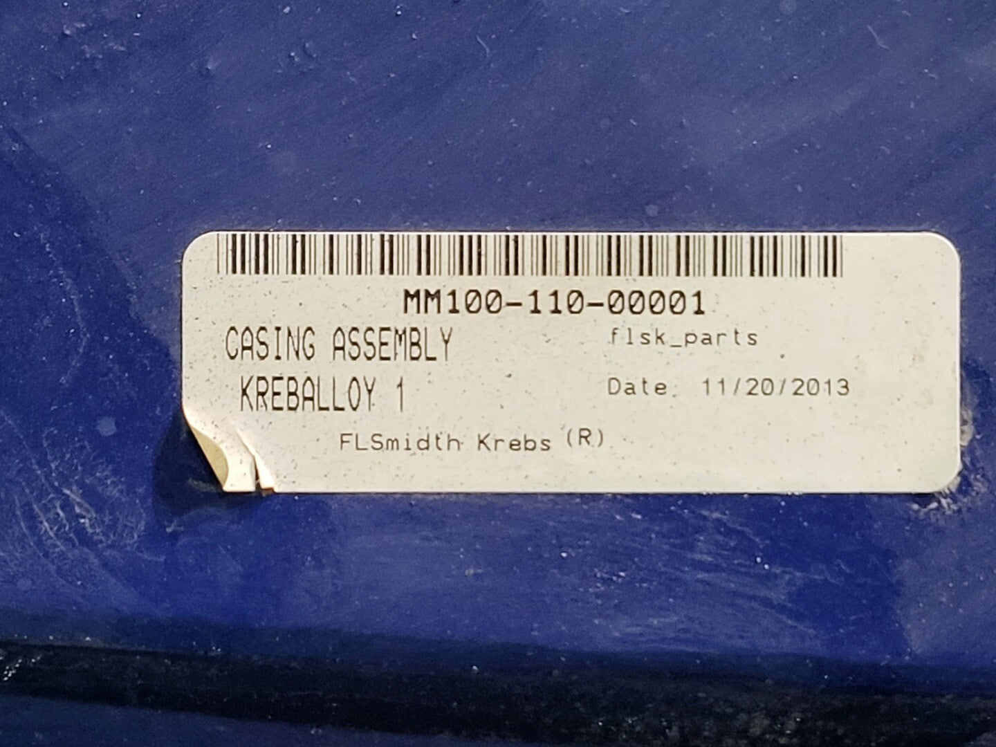 KREBS FLSMIDTH Pump Casing Assembly MM100-010-00001