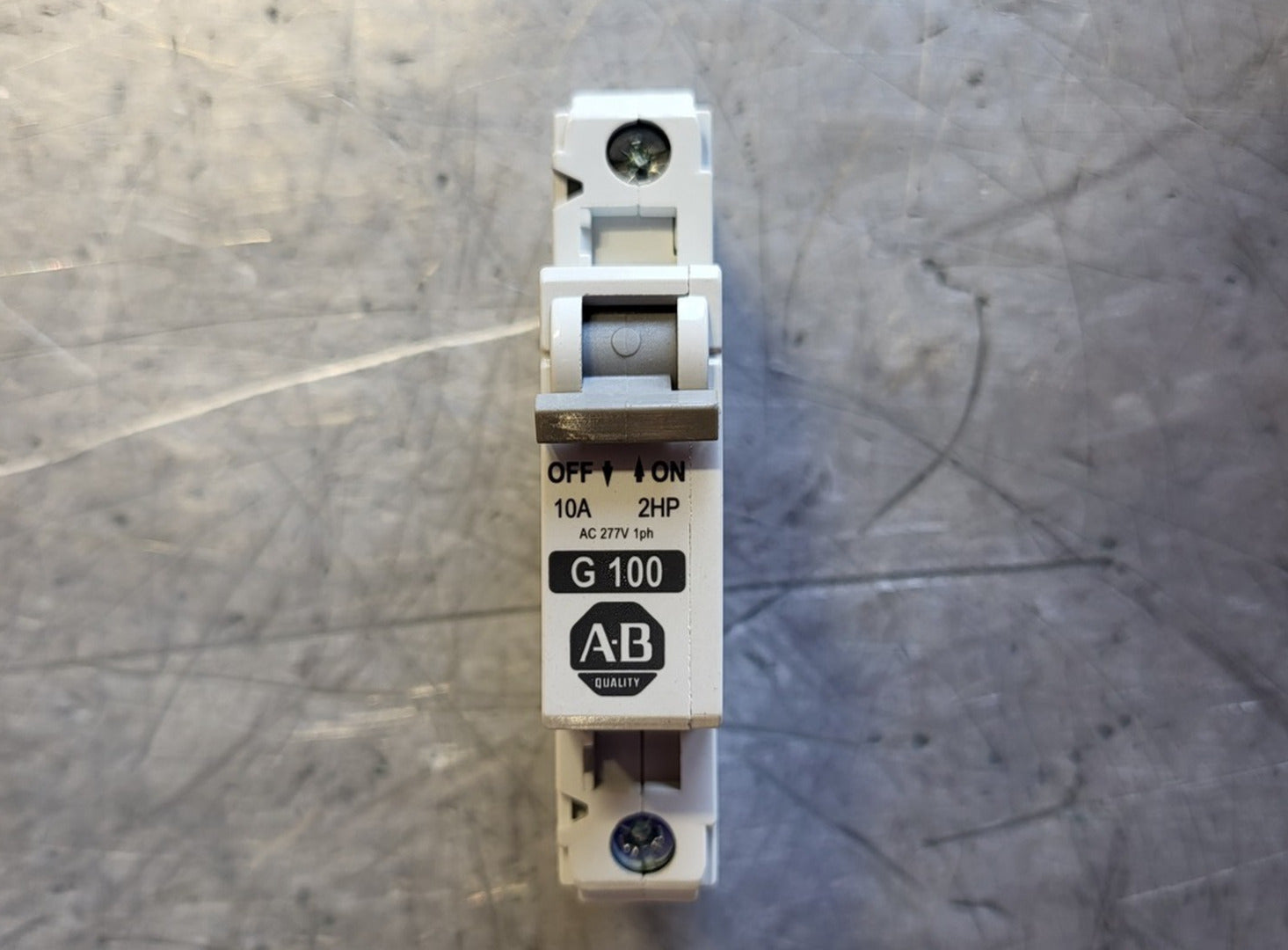 ALLEN-BRADLEY 10 Amp, 1 Pole, 277 volts Circuit Breaker 1492-CB1G100