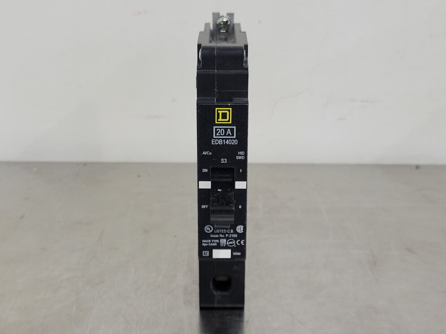 SQUARE D 20 Amp, 1 Pole, 277 volts Circuit Breaker EDB14020