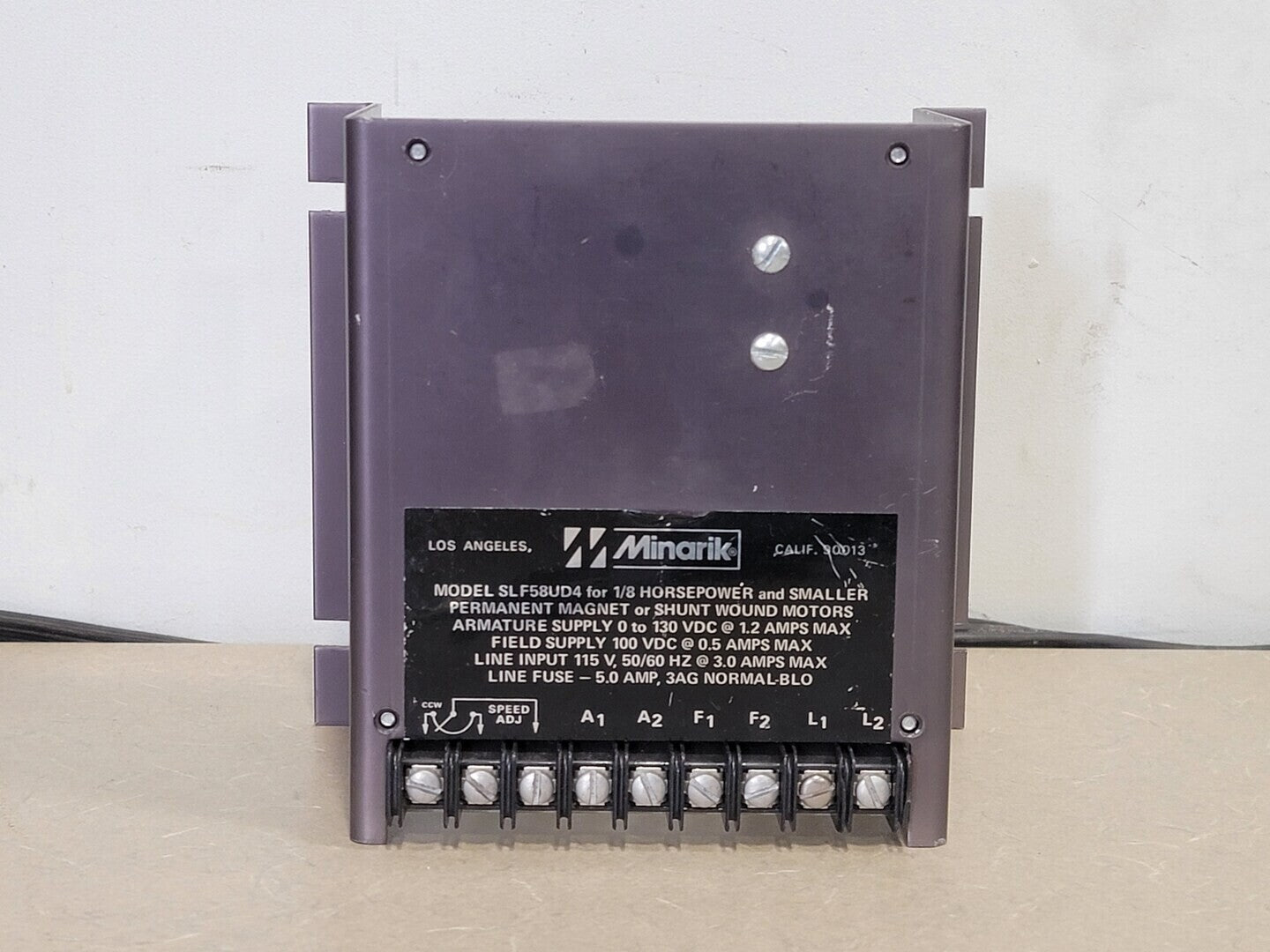 MINARIK 1/8 hp DC Motor Drive SLF58UD4