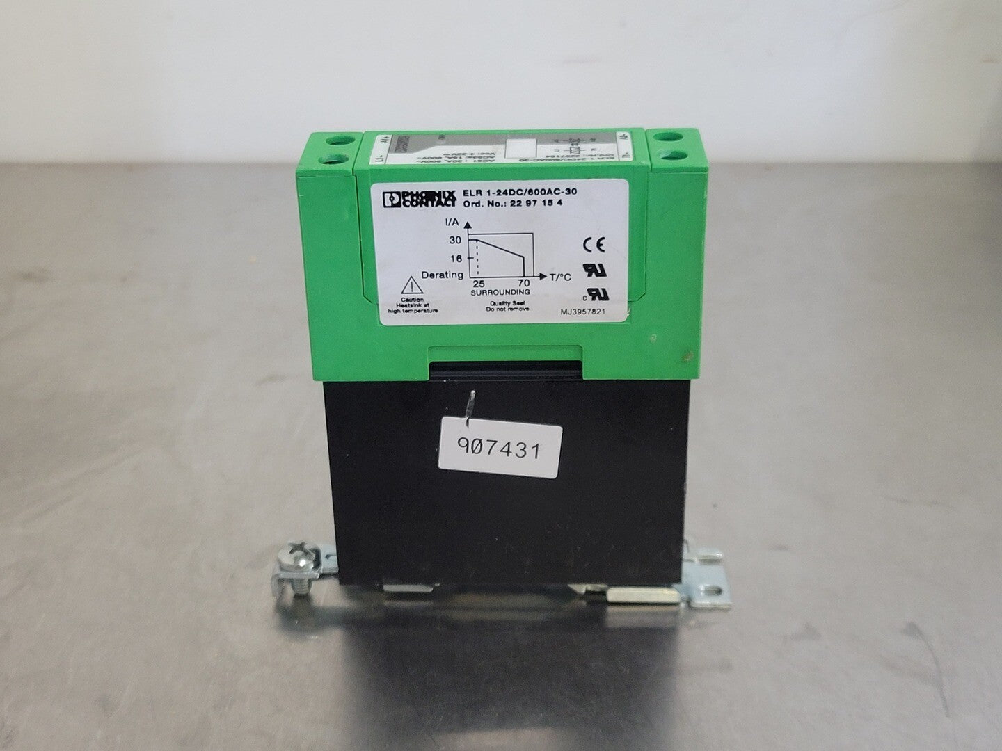 PHOENIX CONTACT 30 Amp Solid State Contactor ELR1-24DC/600AC-30