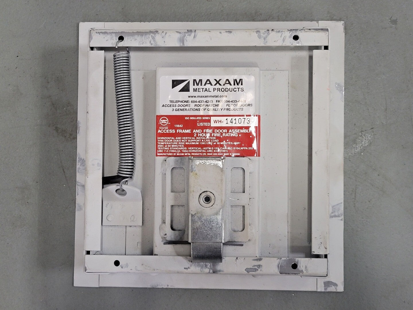 MAXAM METAL Access Frame and Fire Door Assembly, 2 HR Fire Rating WH-141073