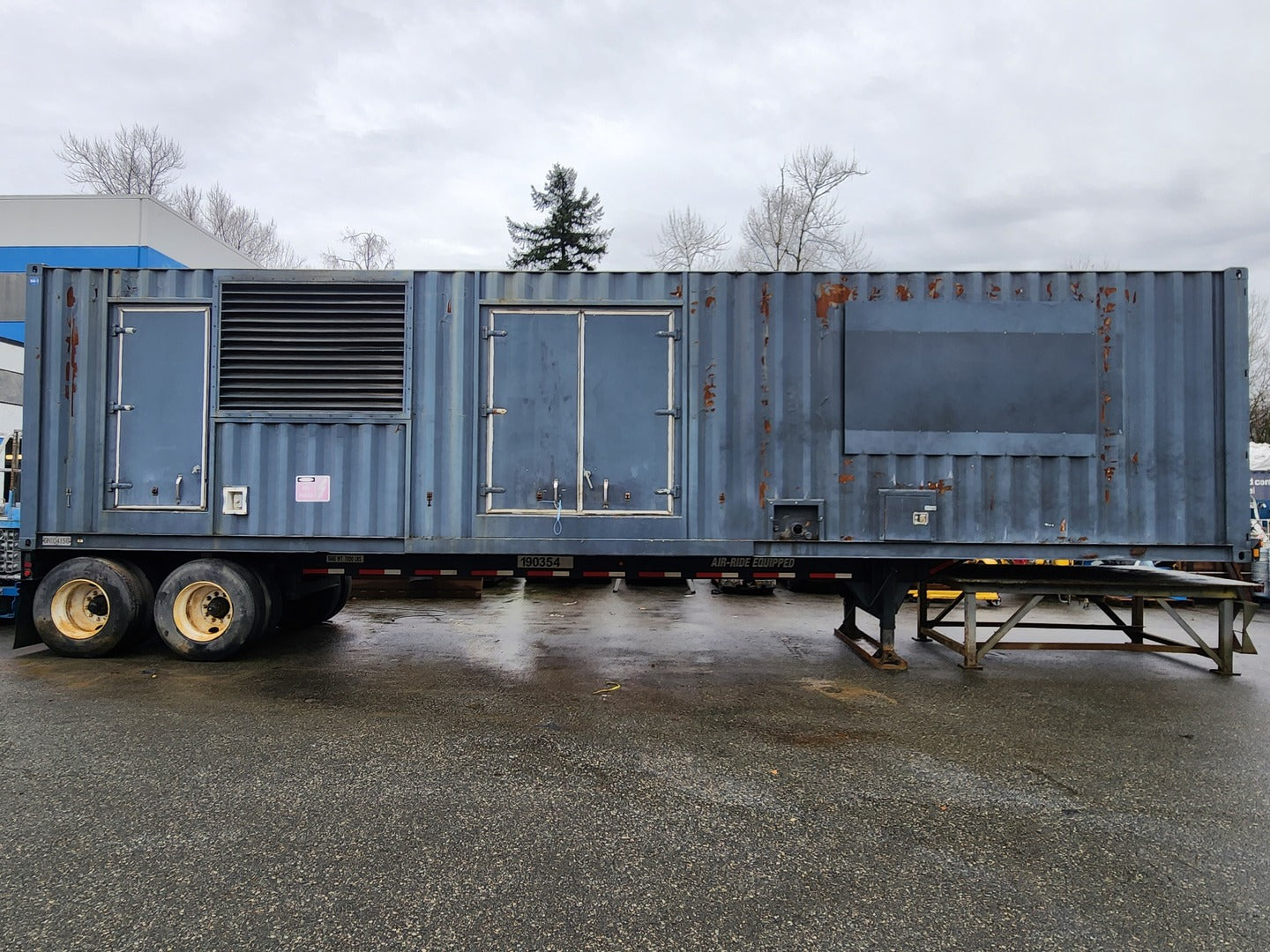 MTU/MARATHON 860 kW, 480V Continuous Diesel Generator w/ Container ...