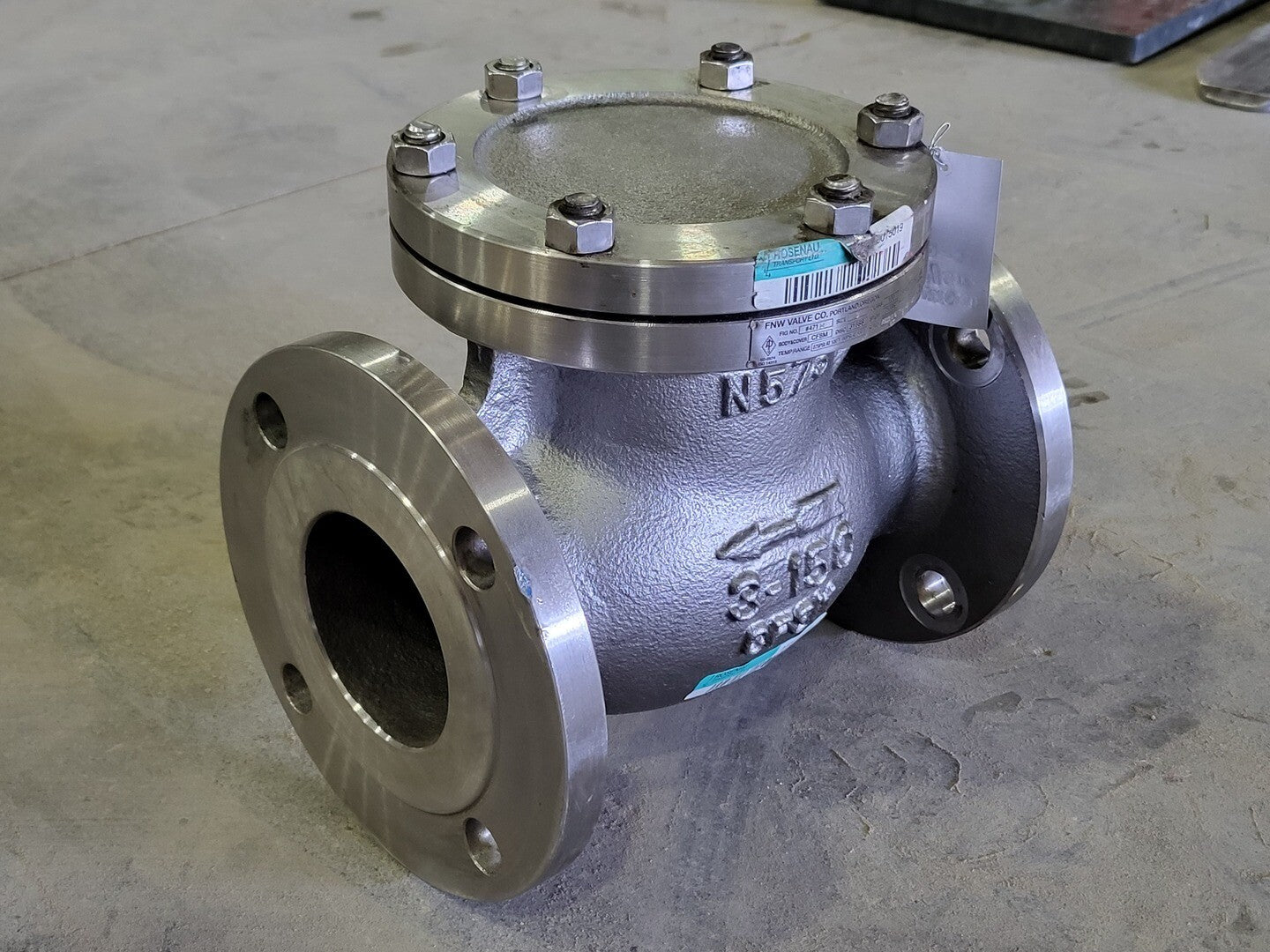FNW 3" Class 150 Swing Check Valve Fig. No. 471M