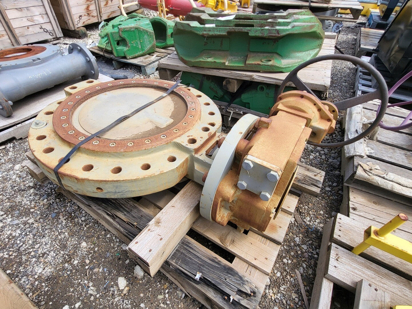 ADAMS 24" Class 300 Lug Butterfly Valve B16.5, Gear Operated