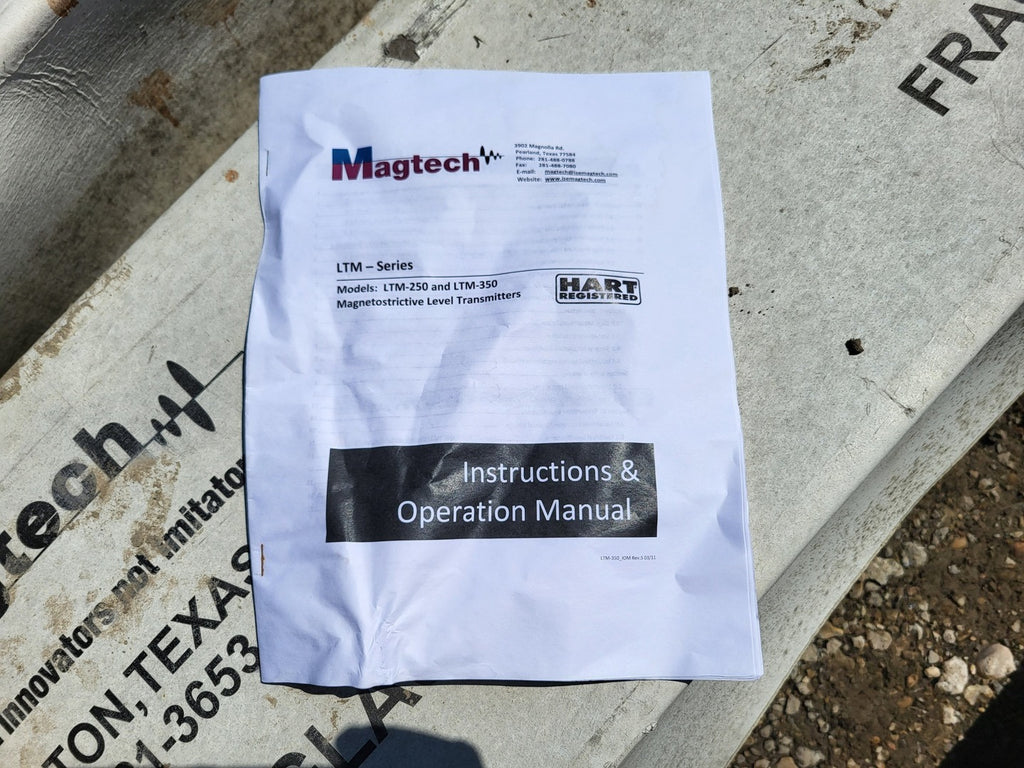 MAGTECH Magnetostrictive Level Transmitter LTM-350-G w/ LG Series ...