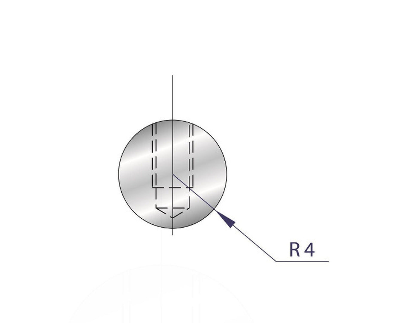 EUROSTAMP Part No. 1182 @ 835mm R=4 Small Radius Element