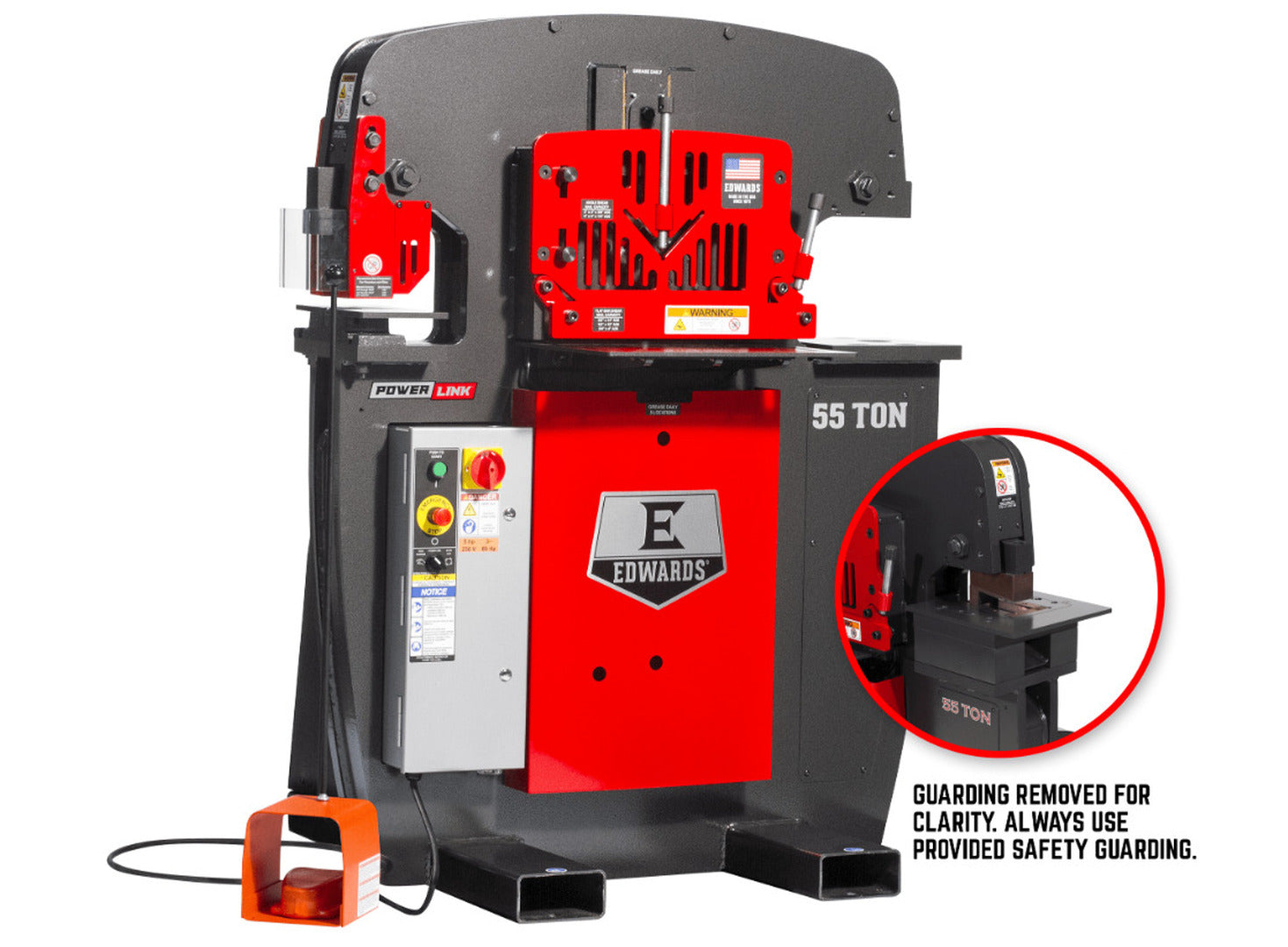 EDWARDS 55 Ton Ironworker 230V, 3 ph w/ Powerlink and Coper Notcher