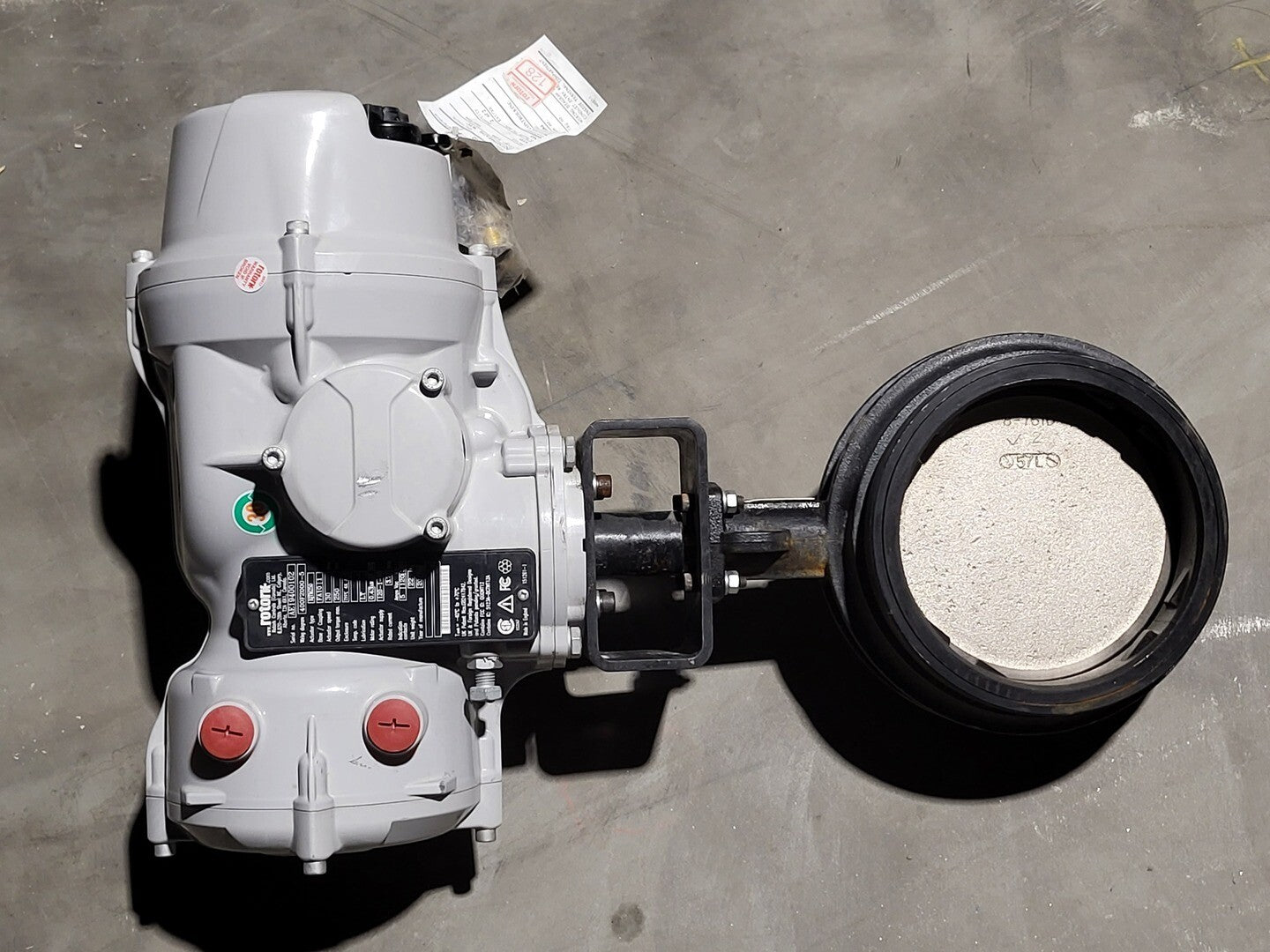 ROTORK Electric Actuator IQTM250 w/ 8" Butterfly Valve