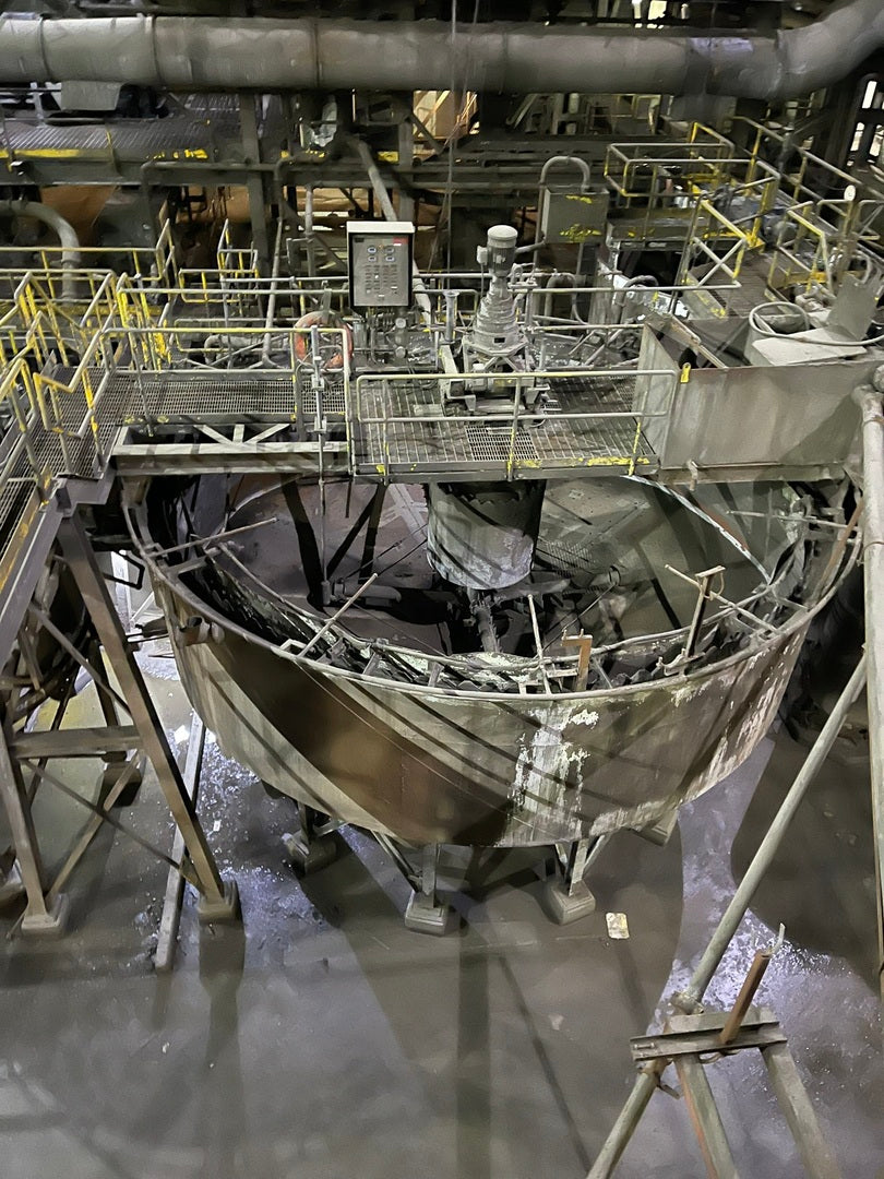 25 ft x 7 ft Concentrate Thickener w/ Rake, 5 hp Agitator w/ Digital ...