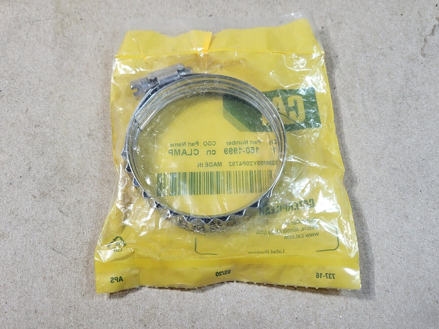 CATERPILLAR Worm Drive Spring Band Clamp 150-1999