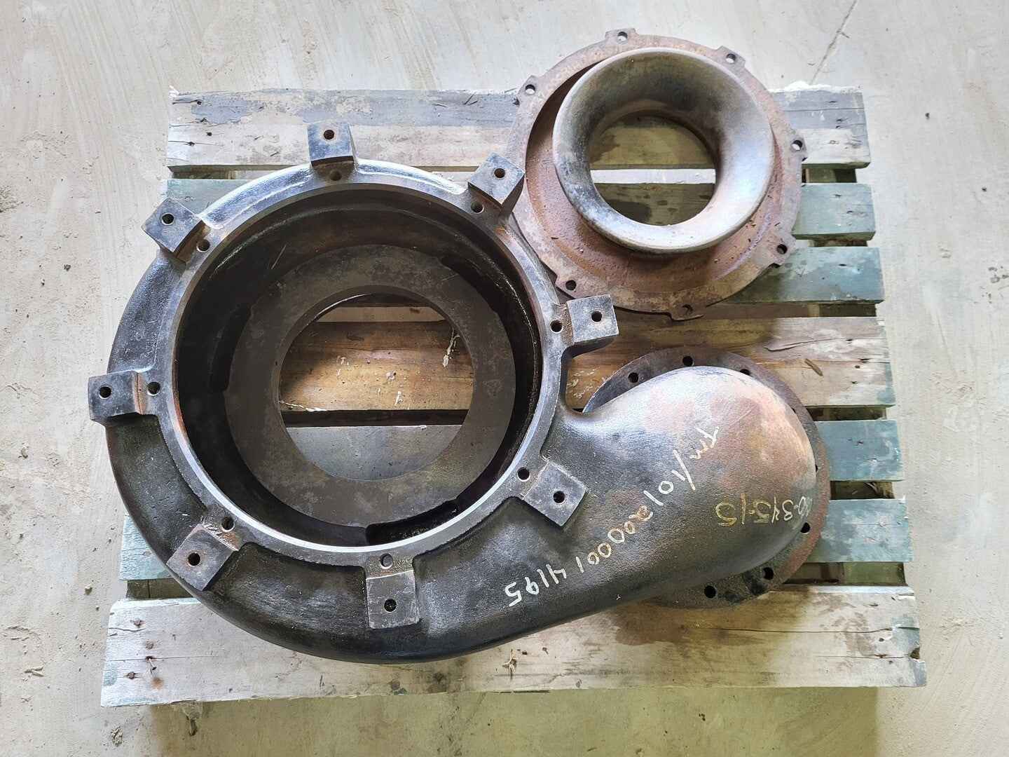TSURUMI Pump Casing and Cover for GSZ-55/75-4 Pump, 022-303-17, 020-345-15