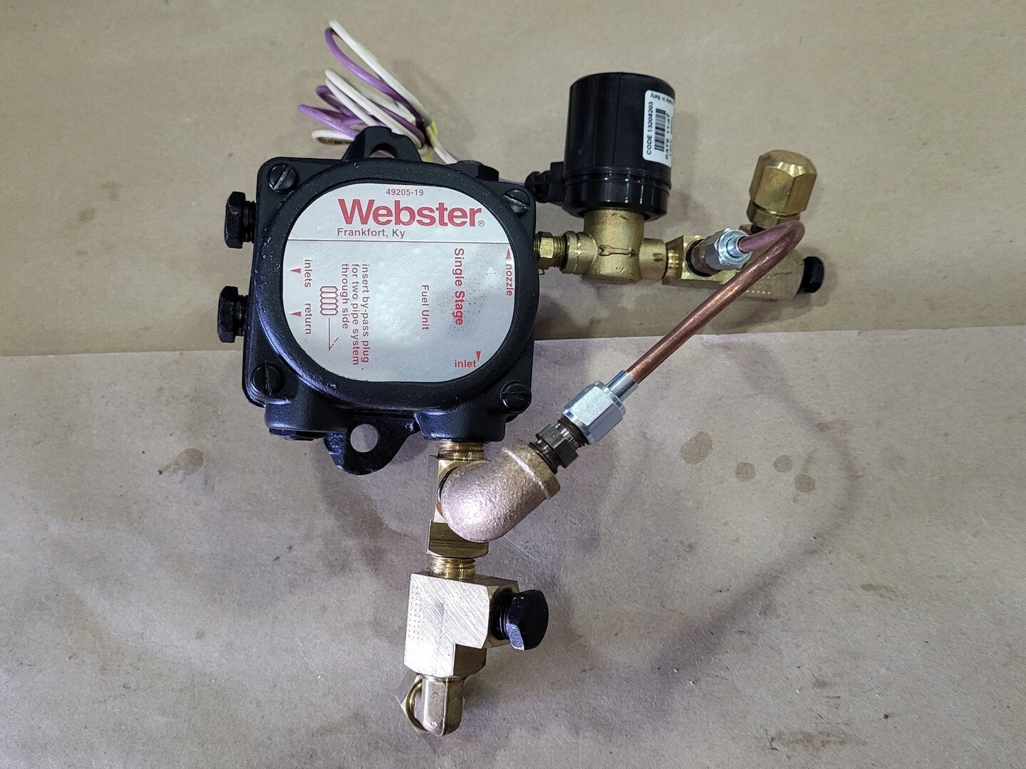 WEBSTER Webster Single-Stage Fuel Oil Pump 49205-19