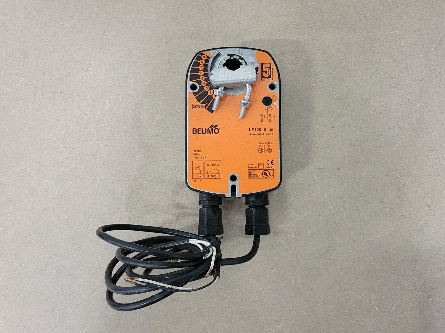 BELIMO Spring Return Actuator LF120-S US