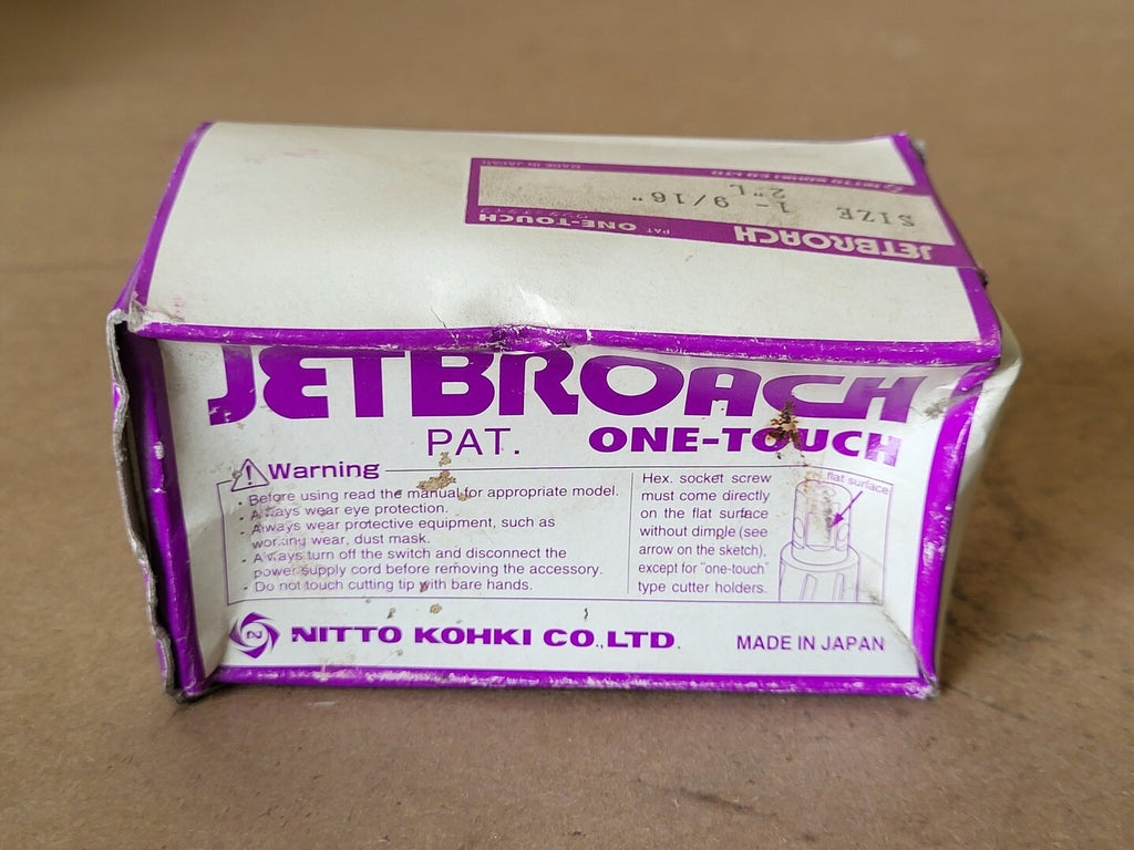 NITTO KOHKI Jetbroach Carbide Annular Cutter 1-9/16"