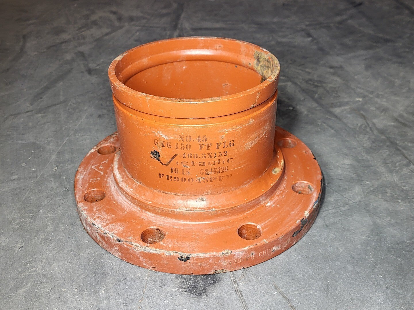 VICTAULIC 6"x6" No. 45F Class 150 Grooved Flat Face Flange Adapter ...