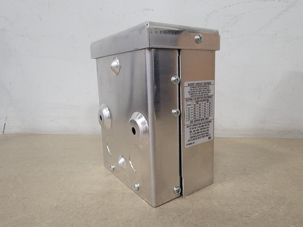 HUBBELL 30 Amp, 3 Pole, 600 Volt Motor Disconnect HBL13R89D