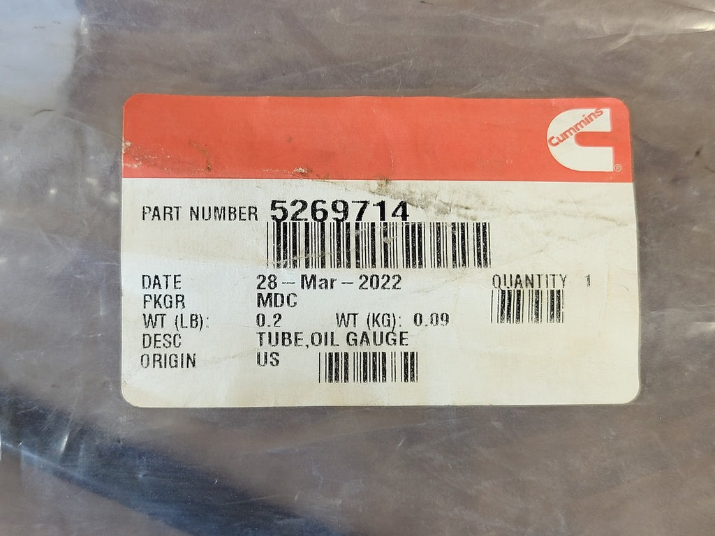 CUMMINS Oil Gauge Tube 5269714