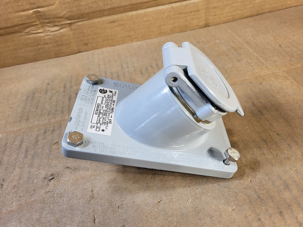 APPLETON 25 Amp, 125 VAC Receptacle and Cover Assy ECSK2023