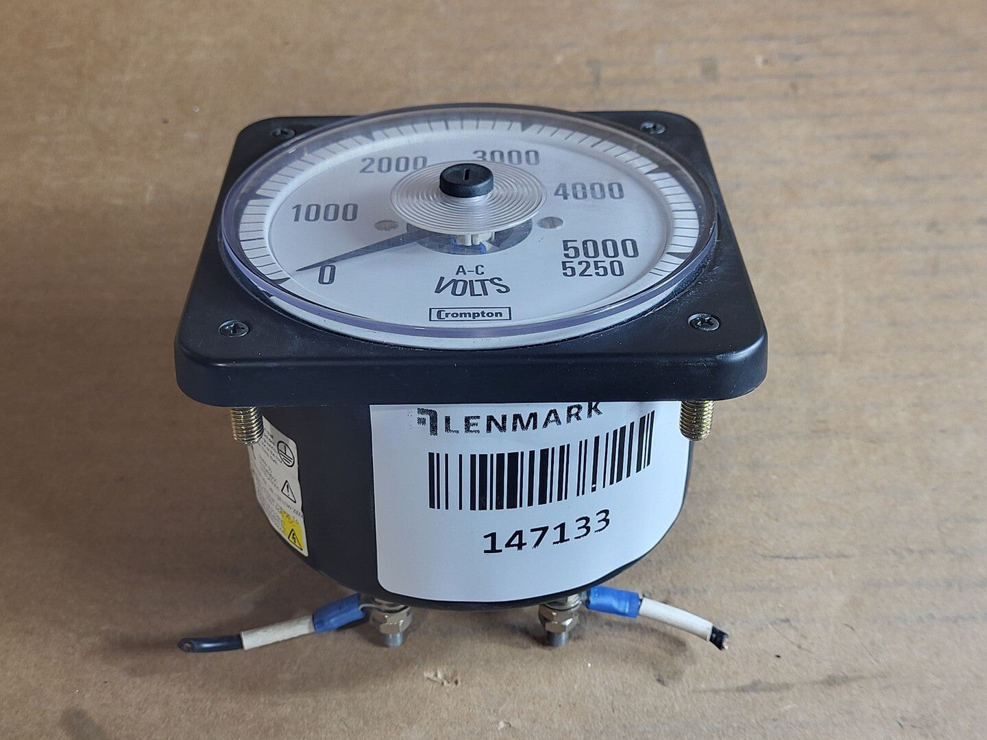 CROMPTON INSTRUMENTS 0-5250 Panel AC Volt Meter 077-05GA-PZUL