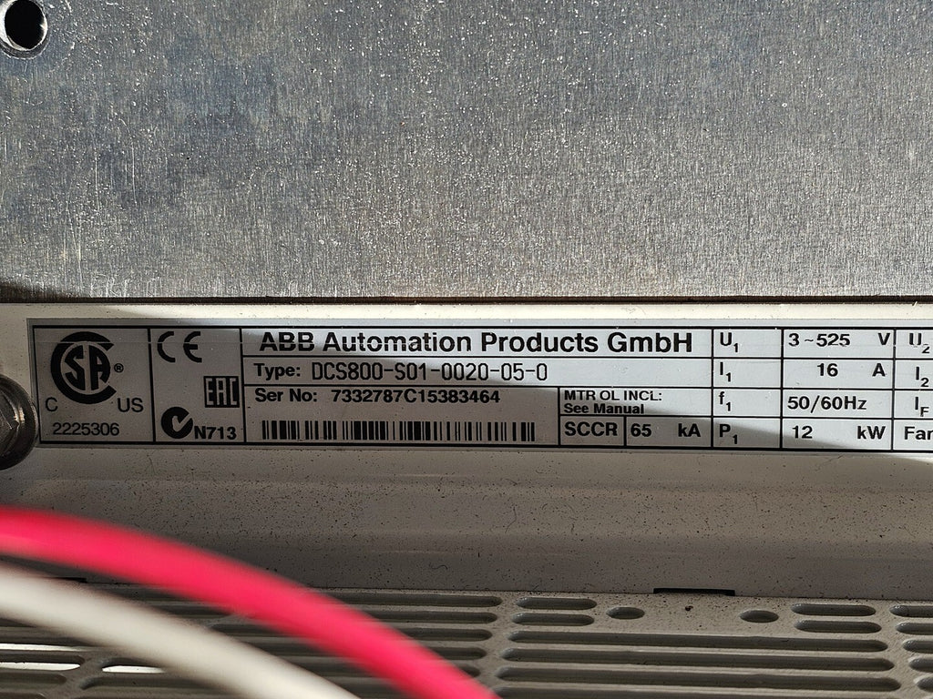 ABB VFD Drive DC Retrofit DCS800-S01-0020-05-0