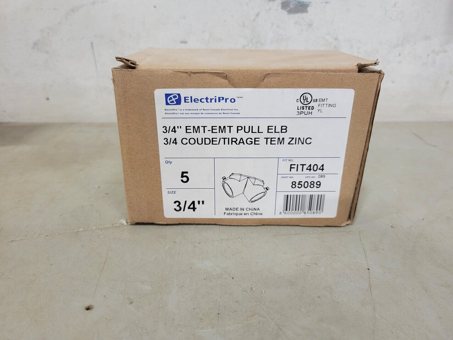 ELECTRIPRO 3/4" EMT Pull Elbow FIT404 (Box of 5)