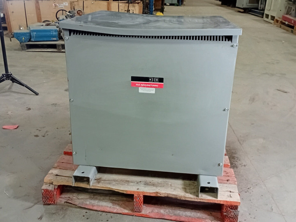 REX MANUFACTURING 112.5 kVA Transformer, 600Vpri. volts, 208Y/120 sec ...