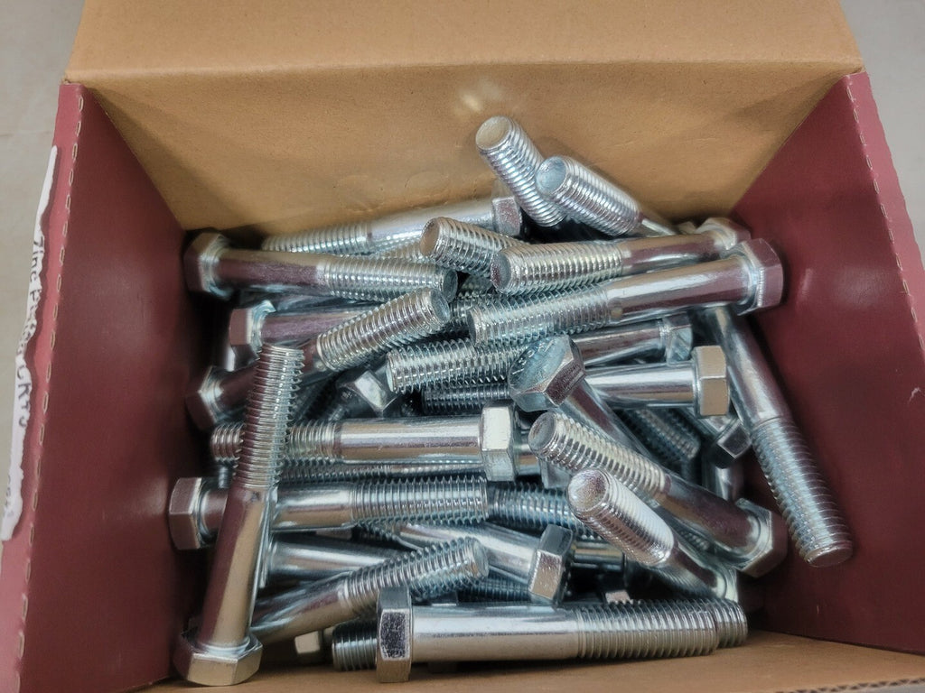 BRIGHTON 1/2"-13x3" Hex Cap Screw Grade 5, Zinc Cr+3 (Box of 50)