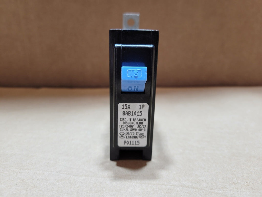 WESTINGHOUSE 15 Amp, 1 Pole, 120/240 Volts Circuit Breaker BAB1015