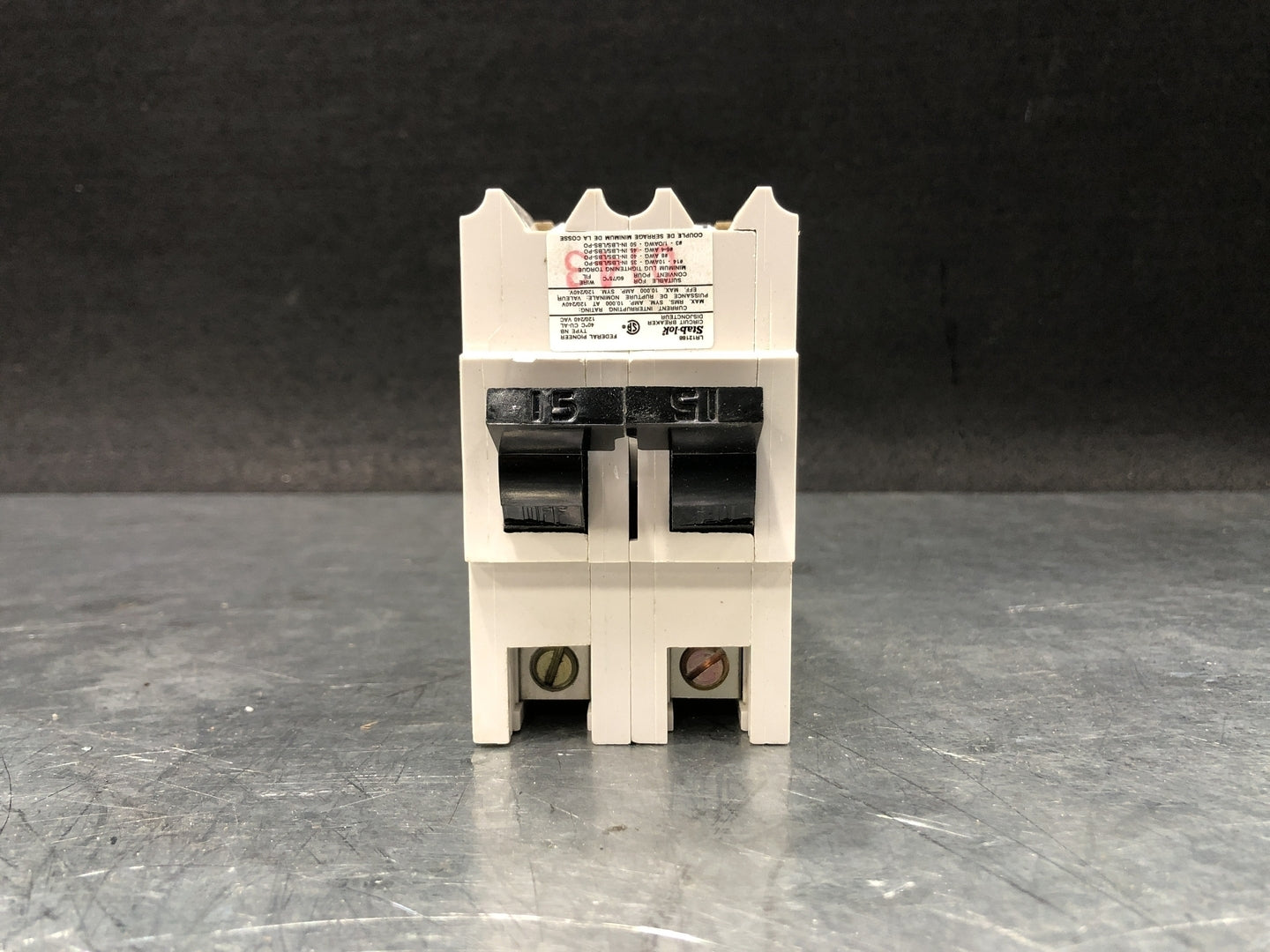 FEDERAL PIONEER 15 Amp, 2 Pole, 120/240 volts Circuit Breaker NB215