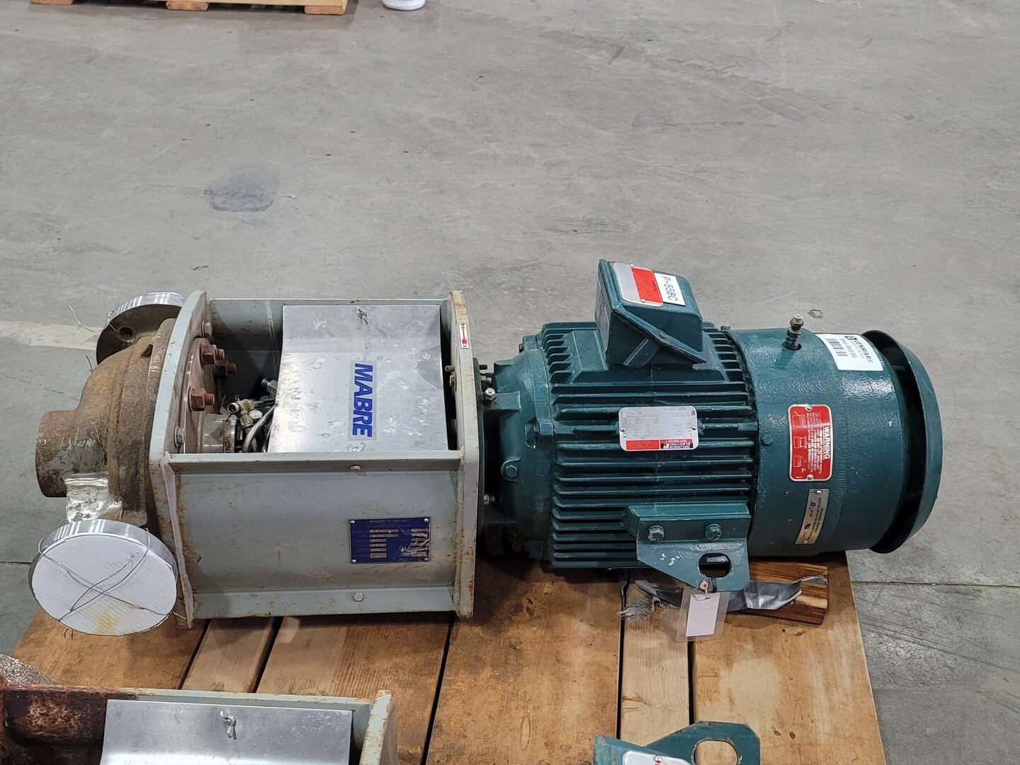 MABRE PUMP 2x3x9N Vertical Centrifugal Process Pump w/ 20 HP Motor