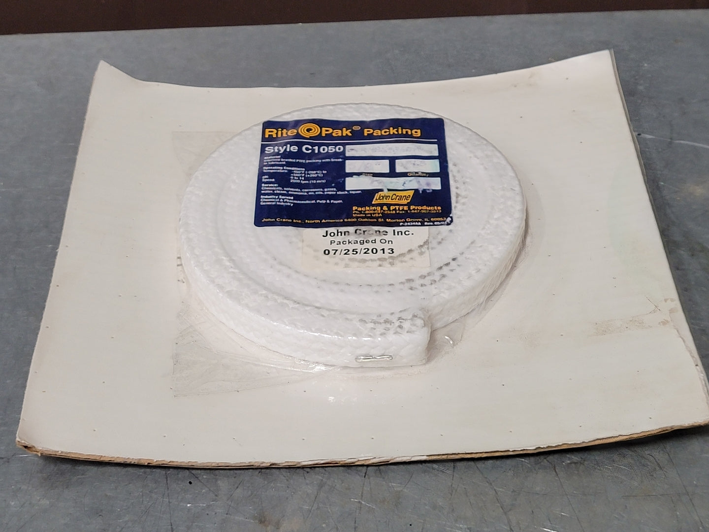 JOHN CRANE Rite-Pak 5/8" Braided PTFE Packing Style C1050