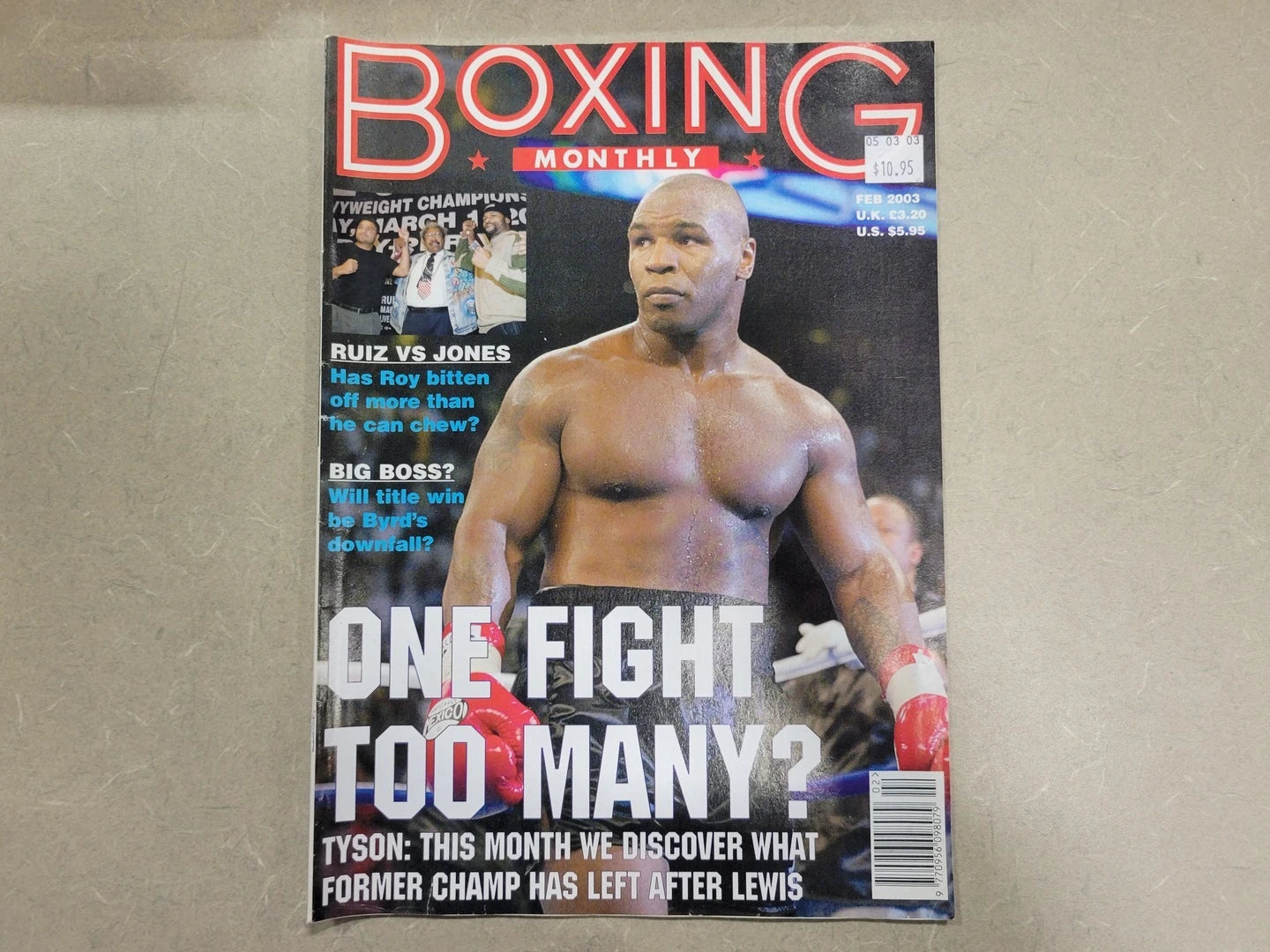 BOXING MONTHLY February 2003 Magazine Mike Tyson