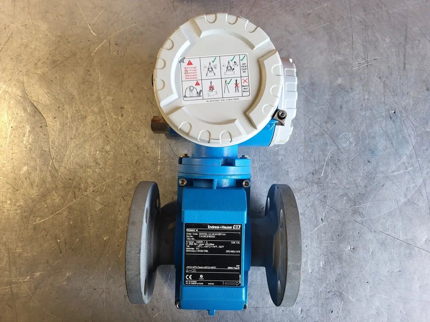 ENDRESS+HAUSER Promag W Electromagnetic Flowmeter 50W50-UL0A1A10B7AA