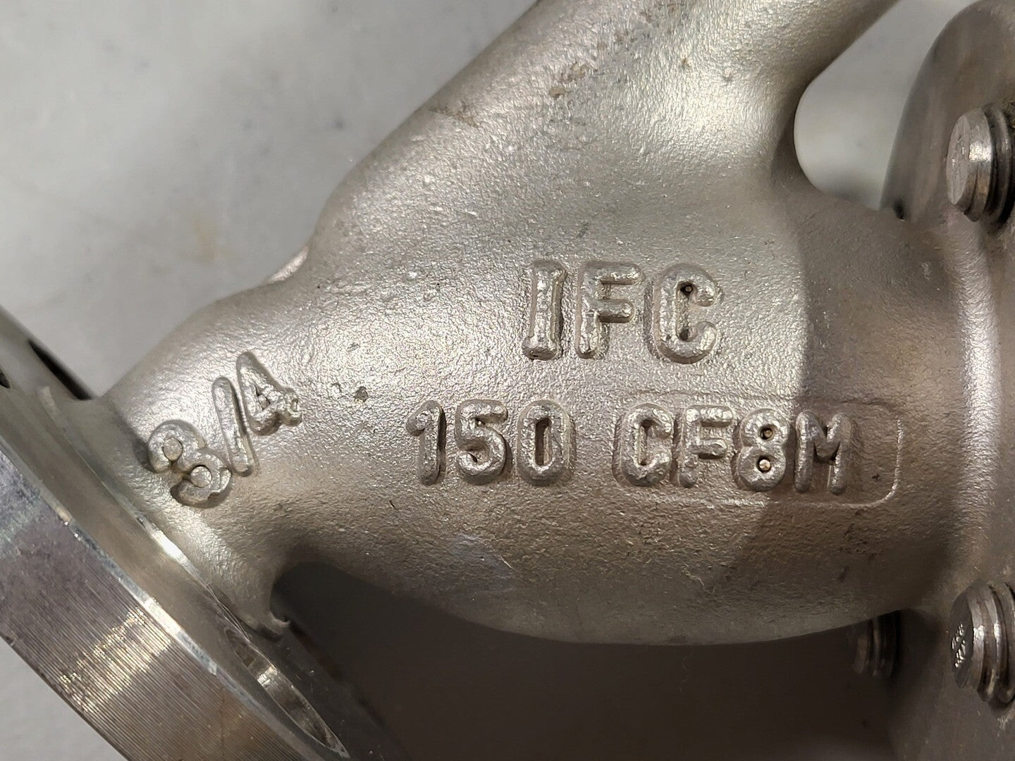 IFC 3/4" Class 150 Y-Pattern Globe Valve CF8M